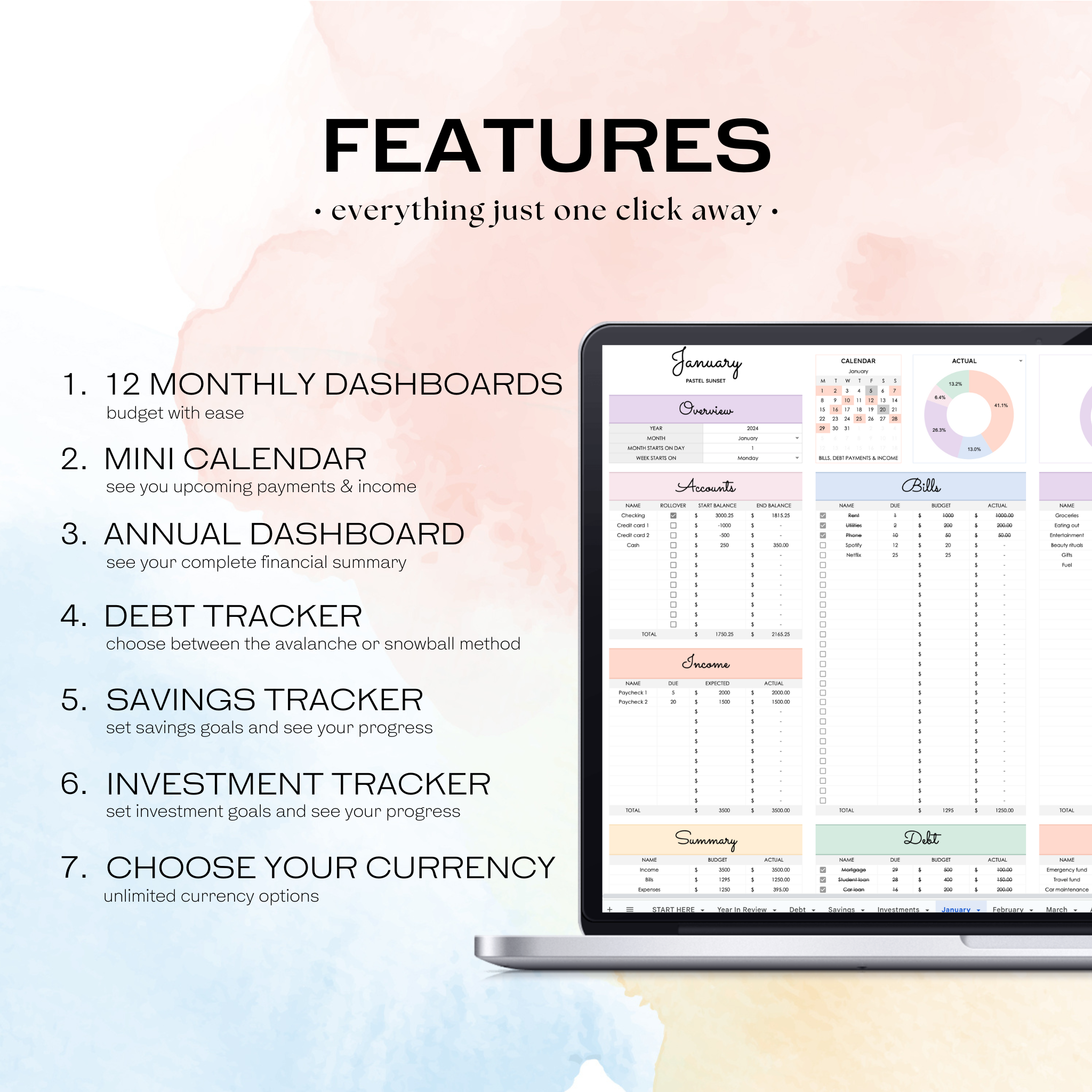 Ultimate Budget Spreadsheet (Google Sheets)
