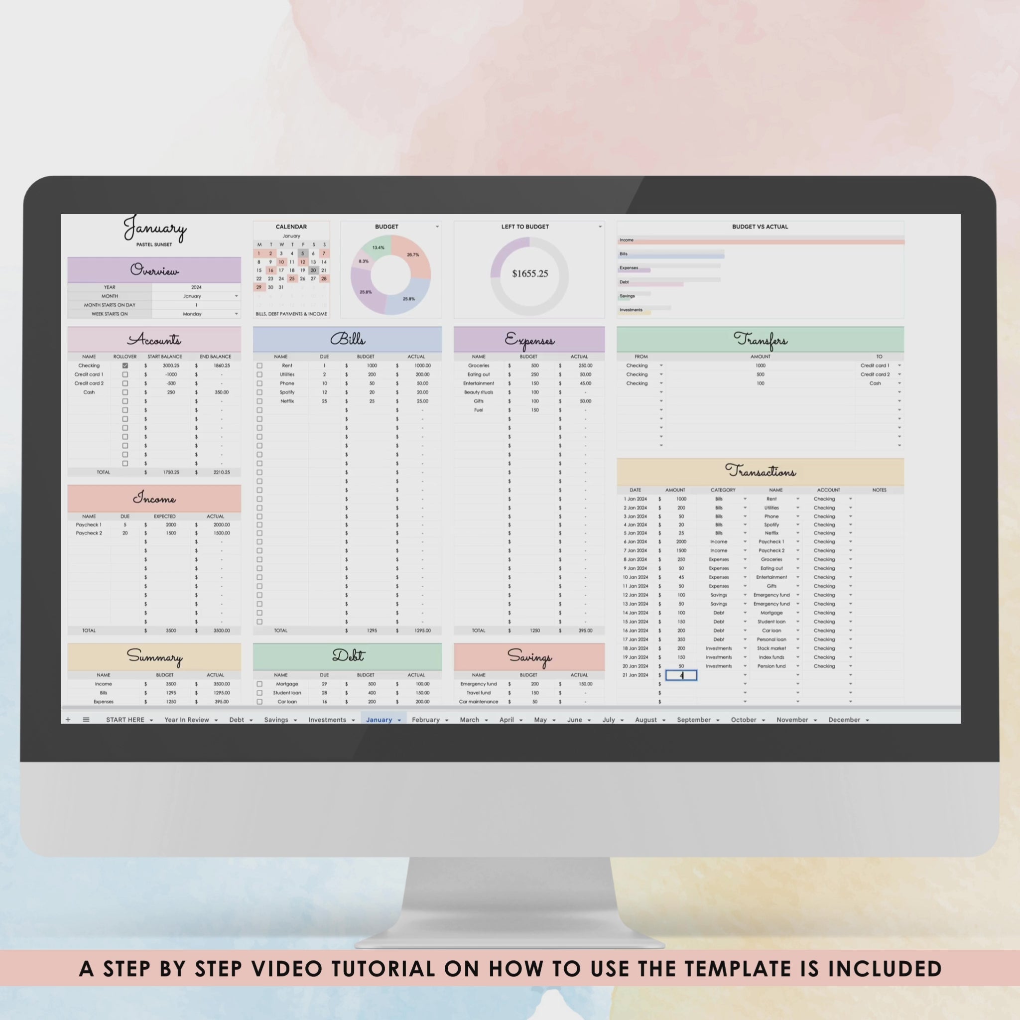 Ultimate Budget Spreadsheet (Google Sheets) – Easesence