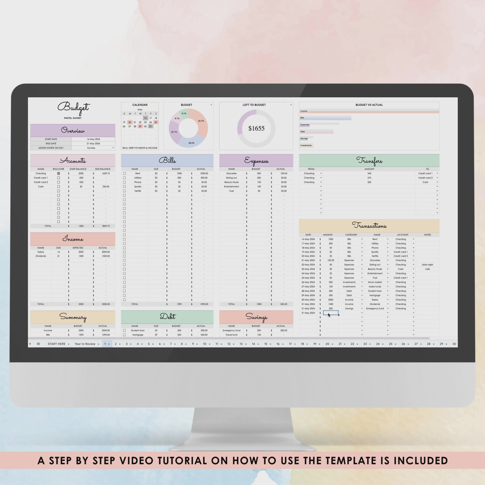 Budget by Paycheck Spreadsheet (Google Sheets) – Easesence